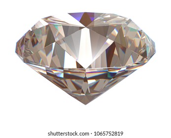 Ilustrasi Stok Diamond Side View Render Isolated On 1065752819 ...