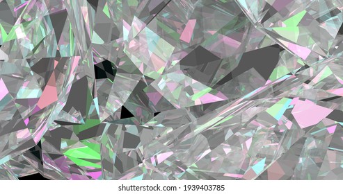 Diamond Texture Falling Crystals 3d Render Stock Illustration 1937392003