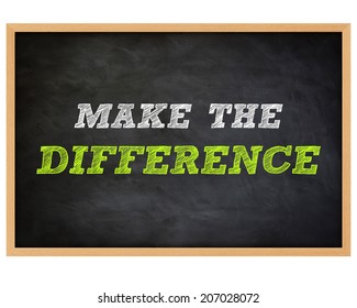 Difference Handwritten Concept Chalkboard Stock Illustration 207028072 ...