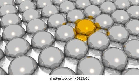 Difference One Golden Ball Stock Illustration 3223631 | Shutterstock