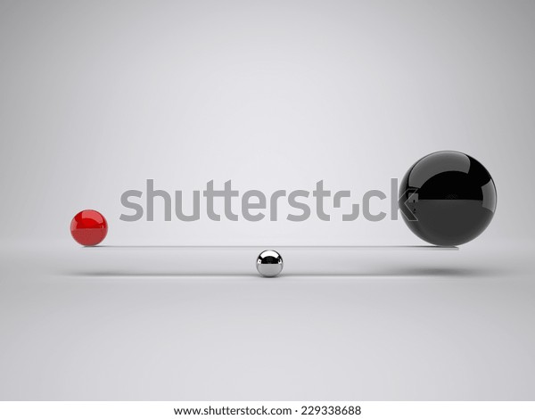 Different Balls False Balance Stock Illustration 229338688