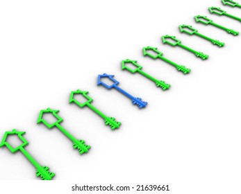 Different Blue Key Stock Illustration 21639661 | Shutterstock