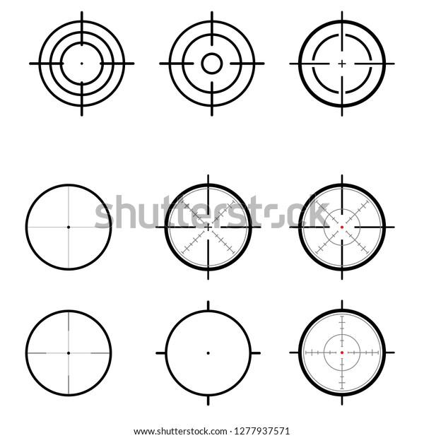 Different Icon Set Targets Destination Target Stock Illustration 1277937571