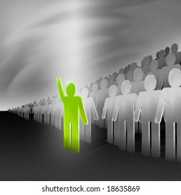 Different Man Crowd Stock Illustration 18635869 | Shutterstock