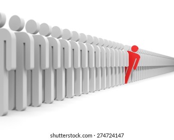 Please Choose One Person Stock Illustration 332021510