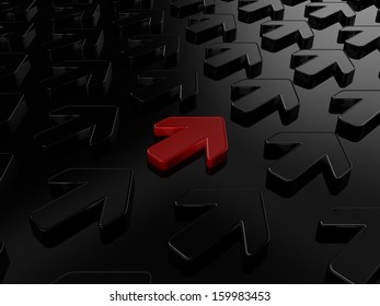 Different Red Arrow Stock Illustration 159983453 | Shutterstock