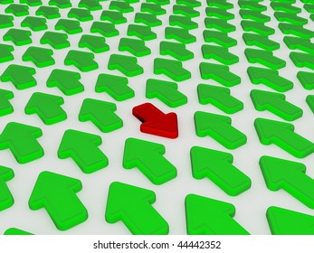 Different Red Arrow Stock Illustration 44442352 | Shutterstock