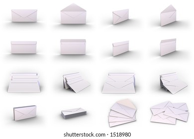 Different Type Different Type Envelope Stock Illustration 1518980 ...