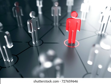 Different Unique Standing Out Crowd Concept Stock Illustration ...