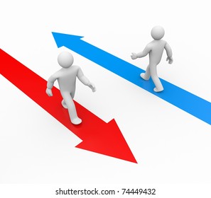 454 People walking in opposite directions Images, Stock Photos ...