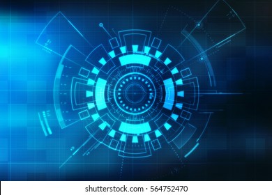Digital Abstract Technology Background 3d Render Stock Illustration ...