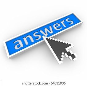 Digital Arrow Points Blue Button Marked Stock Illustration 64831936 ...