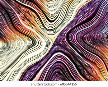 Digital Art Abstract Pattern Abstract Wavy Stock Illustration 605544155 ...