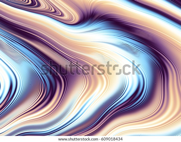 Digital Art Abstract Pattern Abstract Wavy Stock Illustration 609018434 ...