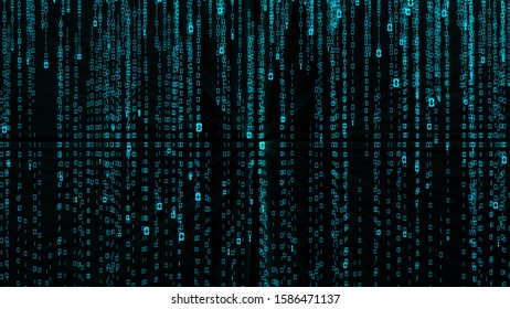Digital Background Blue Matrix Binary Computer 스톡 일러스트 1586471137 | Shutterstock