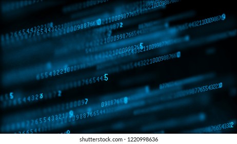 Digital Background Matrix Data Packets Binary Stock Illustration ...