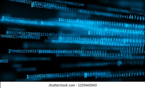 Digital Background Matrix Data Packets Binary Stock Illustration ...