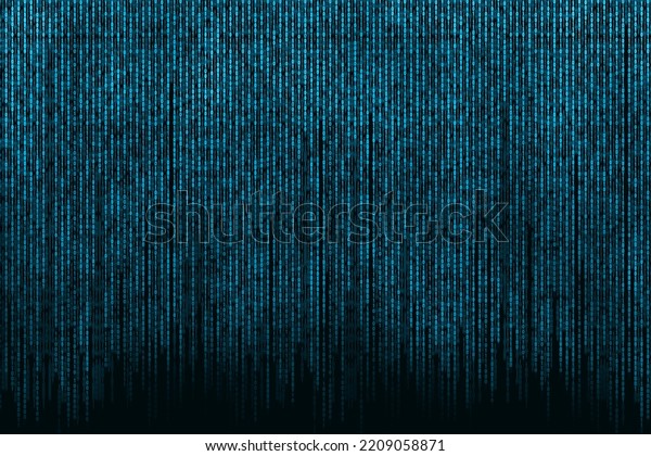 Digital Blue Matrix Text Background Matrix Stock Illustration ...