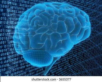 Digital Brain Stock Illustration 3655377 | Shutterstock