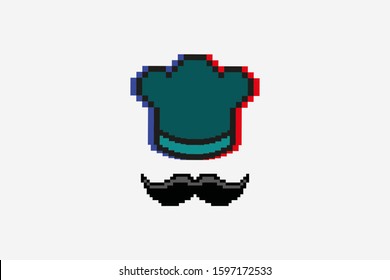 136 Chef hat pixel art Images, Stock Photos & Vectors | Shutterstock