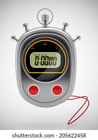 Digital Chronometer Stock Illustration 205622458 | Shutterstock