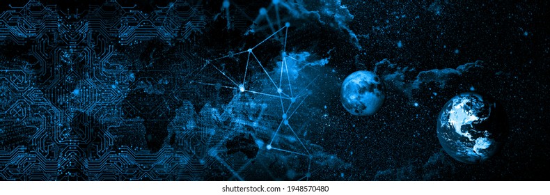 Digital Cogs Global Circuit Binary Background Stock Illustration ...