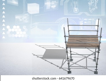 Digital Composite Technology Interface 3d Scaffolding Stock ...