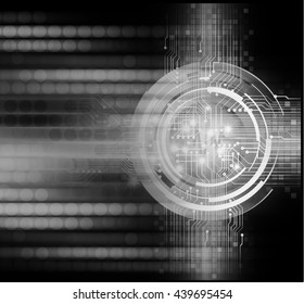 Digital Data Background Black Abstract Light Stock Illustration ...