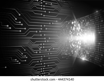 Digital Data Background Black Abstract Light Stock Illustration ...