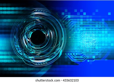 Digital Data Backgroundblue Abstract Light Hi Stock Illustration 433632103