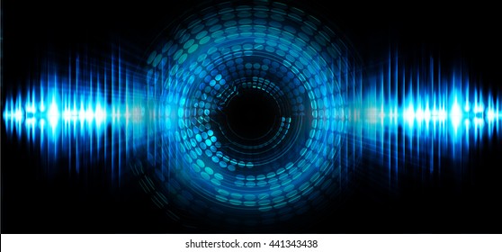 Digital Data Backgroundblue Abstract Light Hi Stock Illustration ...