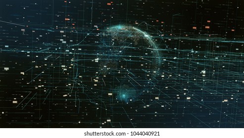 Digital Data Earth Stock Illustration 1044040921 | Shutterstock