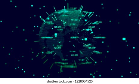 Digital Data Globe Network Stock Illustration 1228084525 | Shutterstock