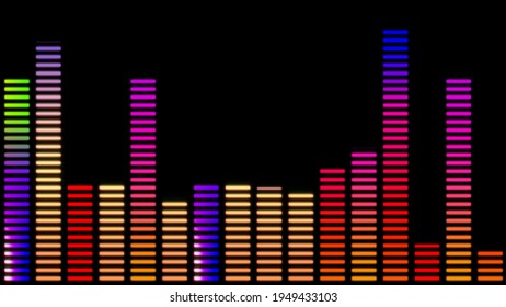 Digital Equalizer Bar Graph Sound Equalizer Stock Illustration ...