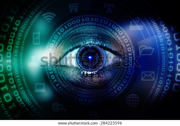 Digital Eye Background Stock Illustration 284223596 | Shutterstock