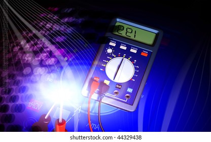 Digital Illustration Multi Meter Background Stock Illustration 44329438 ...