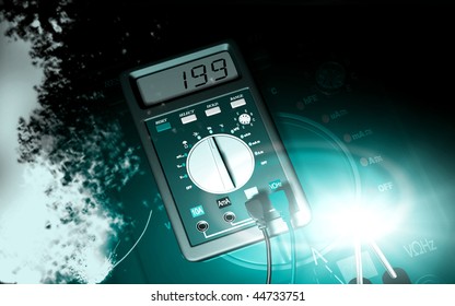 Digital Illustration Multi Meter Background Stock Illustration 44733751 ...