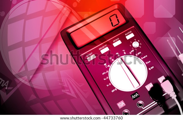 Digital Illustration Multi Meter Background Stock Illustration 44733760 ...