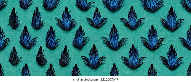 Digital Illustration Repeating Pattern Peacock Feathers Stock ...