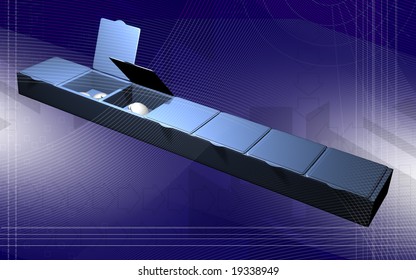 Digital Illustration Tablets Rack Boxes Stock Illustration 19338949 ...