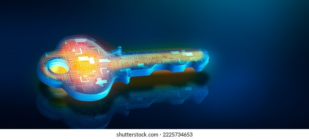 Digital Key Technology Background Security Private Stock Illustration ...
