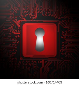 Digital Lock Restricted Information Stock Illustration 160714403 ...