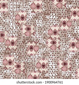 Digital New Allover Flower Pattern Design Stock Illustration 1900964761 ...