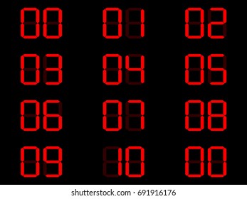 Digital Numbers Stock Illustration 691916176 | Shutterstock