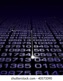 Digital Numbers Electronic Pulse Stock Illustration 40573390 | Shutterstock