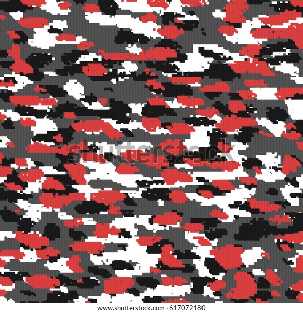 Digital Pixelated Camouflage Repeatable Seamless Fabric Stock ...