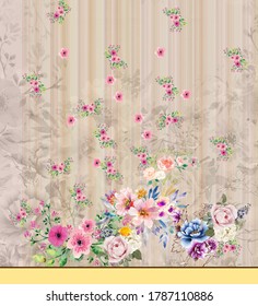 Digital Print Design Panel: ilustrações stock 1787110886 | Shutterstock