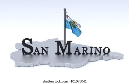 Digital Render Country Plus Flag Stock Illustration 101075041 ...
