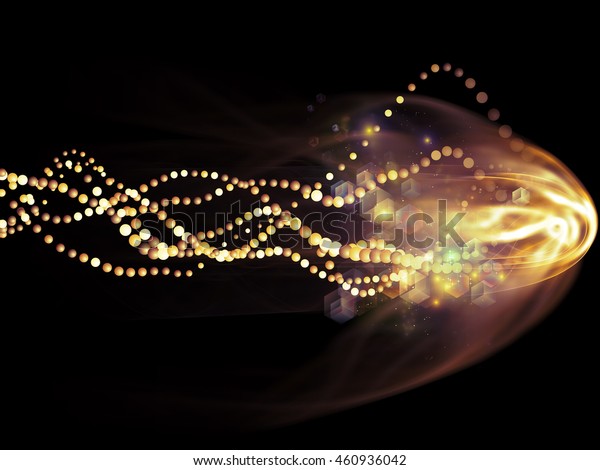 Digital Streamer Series Background Design Lights Stock Illustration ...