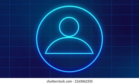 Digital Technology Background Human Profile Display Stock Illustration ...